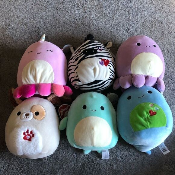 Squishmallows | Toys | Squishmallow 8 Plush Lot Of6 New Rashad Perry ...
